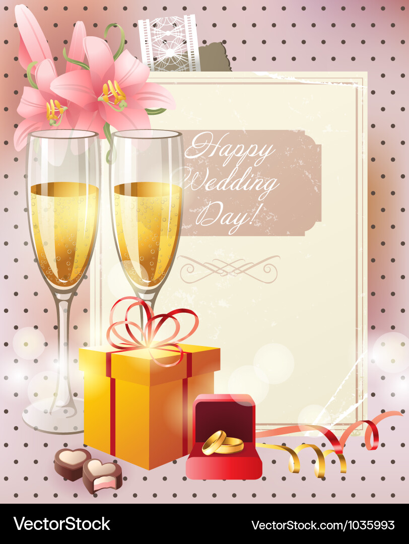 Wedding background Royalty Free Vector Image - VectorStock