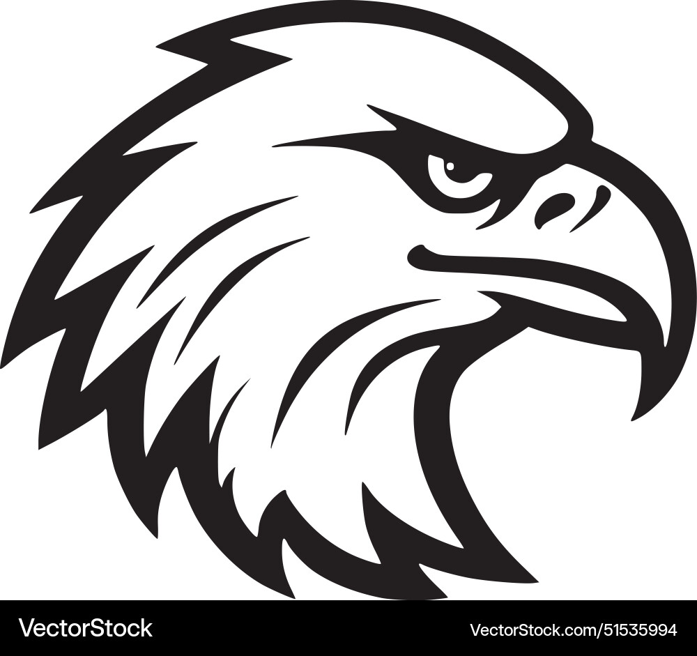 Eagle - minimalist and simple silhouette Vector Image