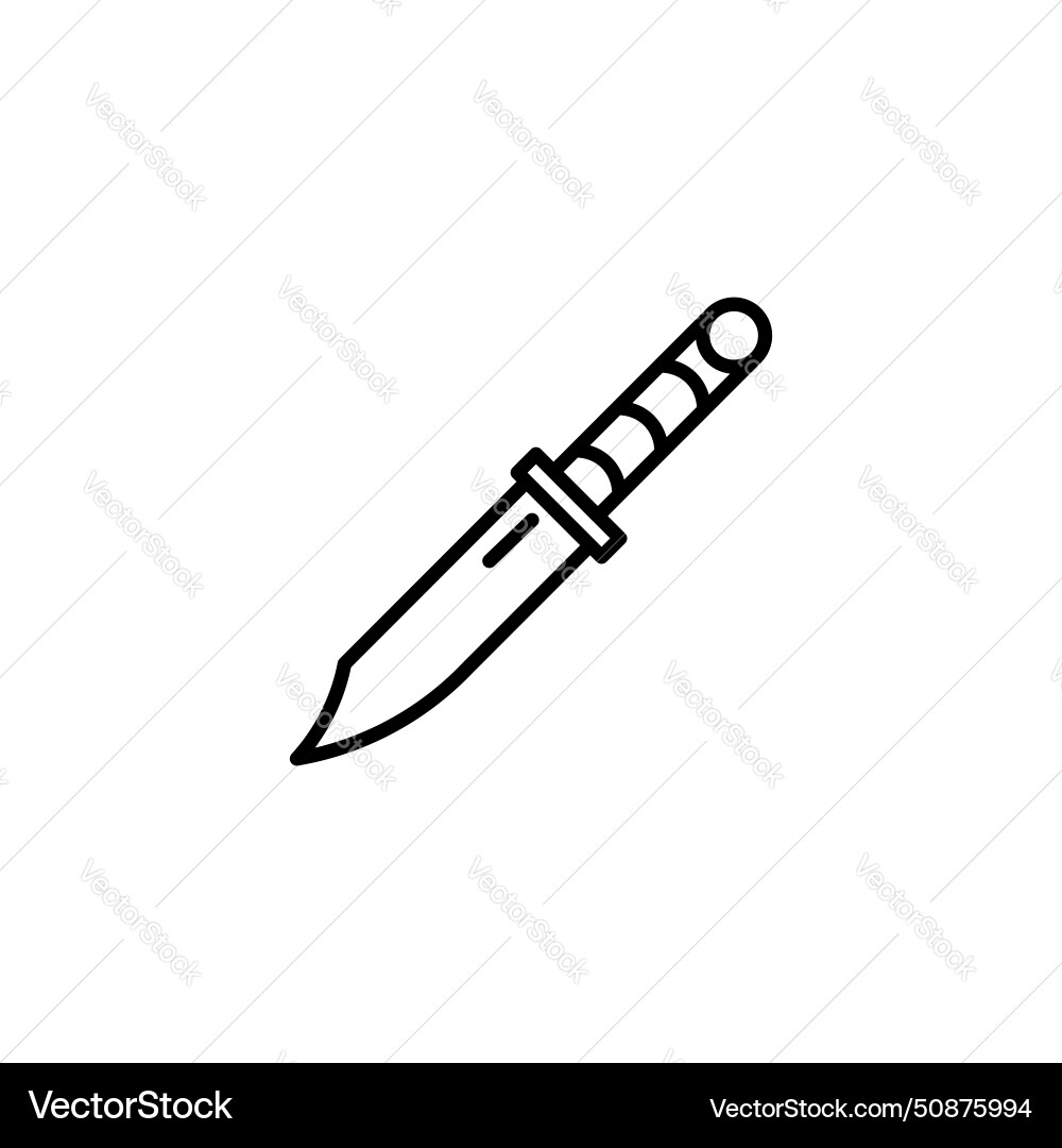 Knife icon set sharp blade kitchen chef knife Vector Image