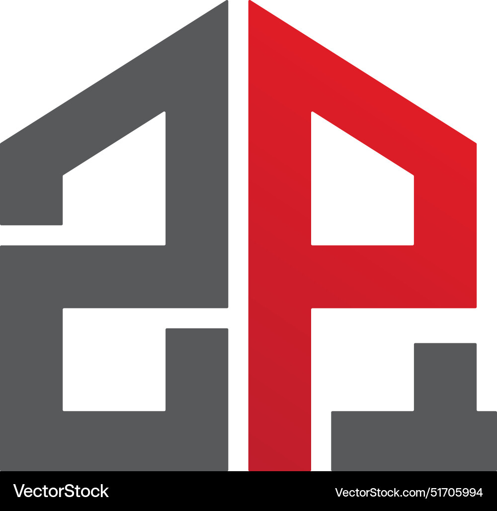 Real estate sp logo design template icon Vector Image