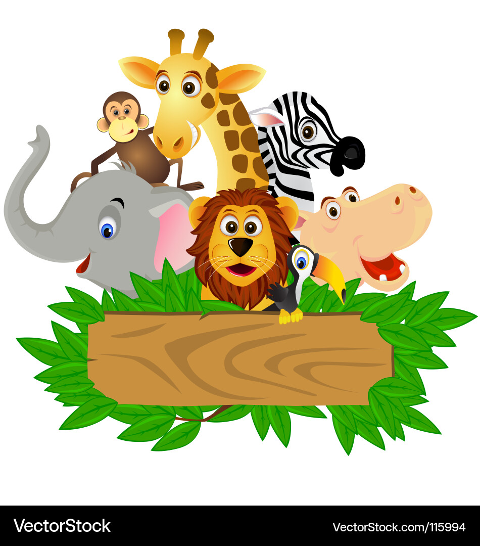 Wild family Royalty Free Vector Image - VectorStock