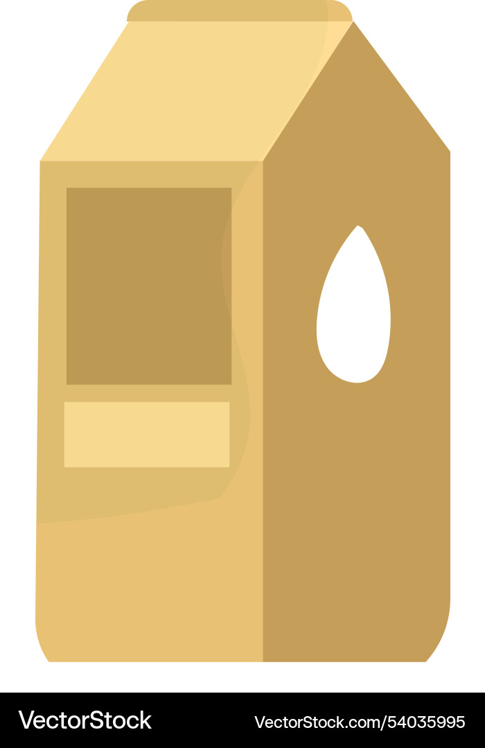 Milk pack icon carton box mockup Royalty Free Vector Image