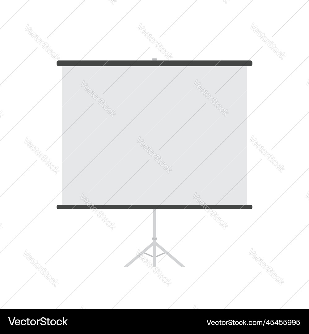 School projector screen Royalty Free Vector Image