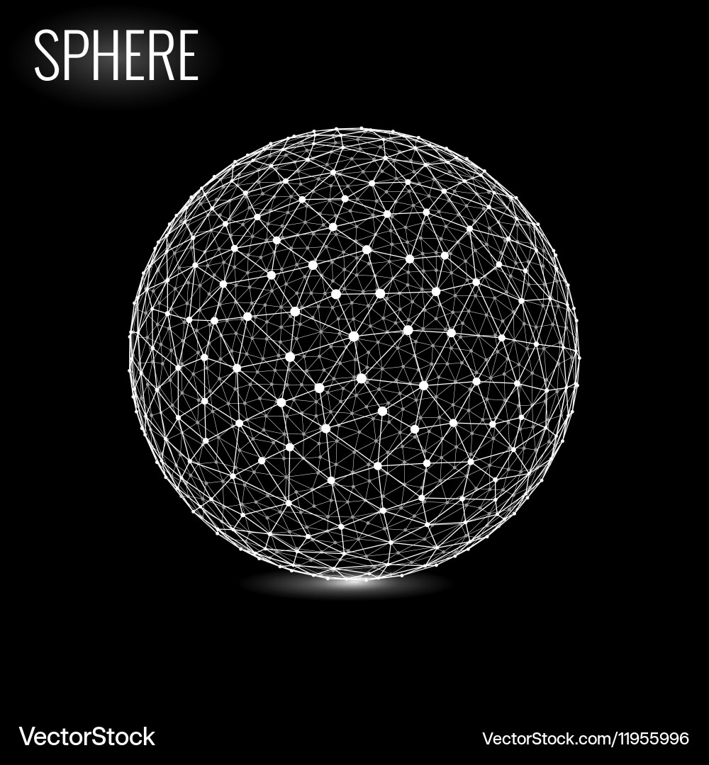 3d sphere Royalty Free Vector Image - VectorStock