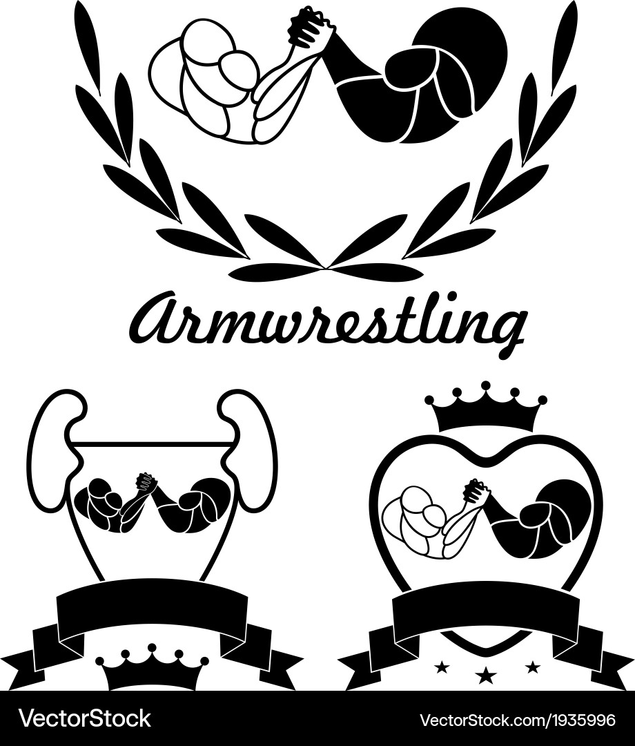 Arm-wrestling Royalty Free Vector Image - VectorStock