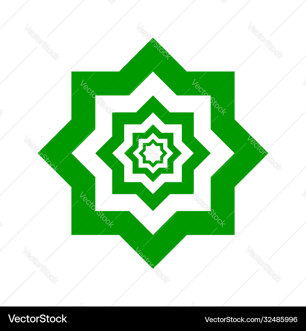 Islamic star Royalty Free Vector Image - VectorStock