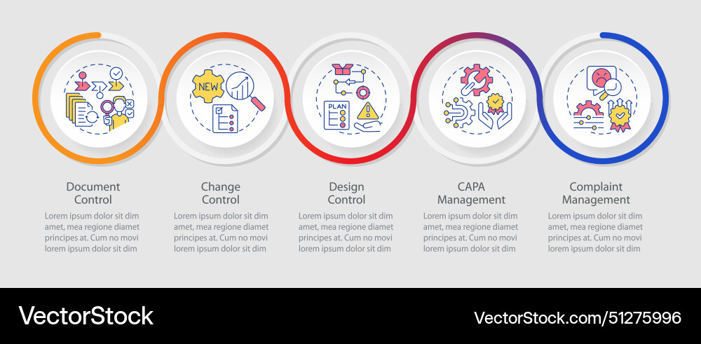 Qms loop infographic template Royalty Free Vector Image Qms loop infographic template Royalty Free Vector Image