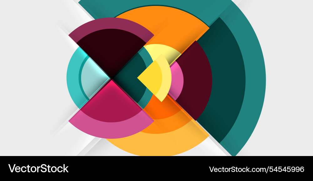 Target circle geometric abstract shapes Royalty Free Vector