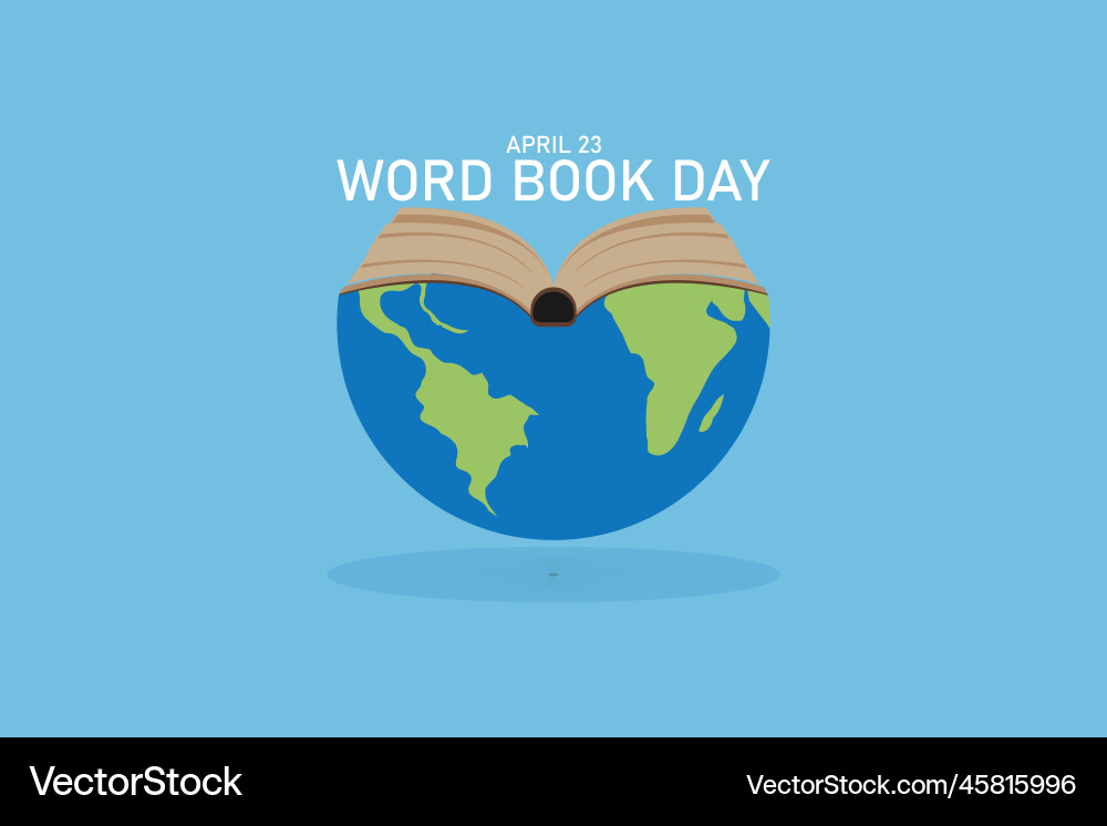 World book day banner Royalty Free Vector Image