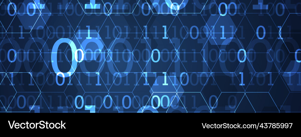 Abstract technology background numbers Royalty Free Vector