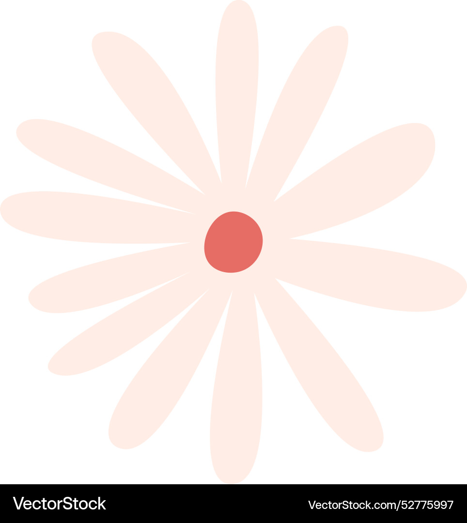 Flower head hand drawn Royalty Free Vector Image