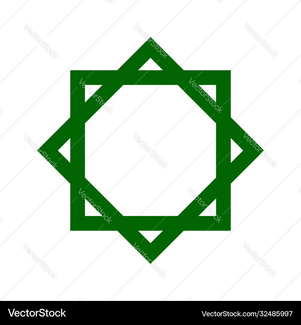 Islamic star Royalty Free Vector Image - VectorStock