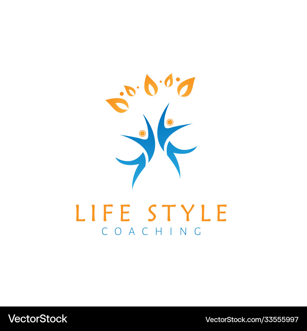 Life style logo design symbol template flat Vector Image