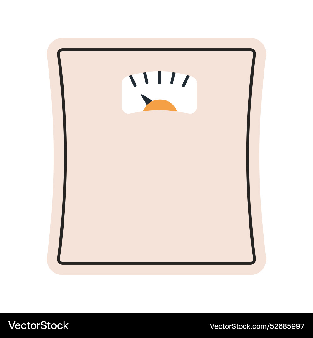 Scales for measuring body weight Royalty Free Vector Image