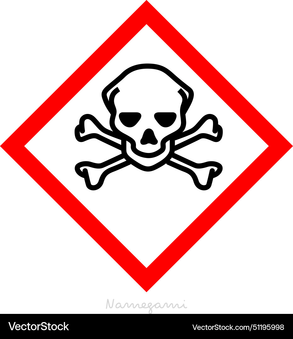 Icon ghs06-toxico Royalty Free Vector Image - VectorStock