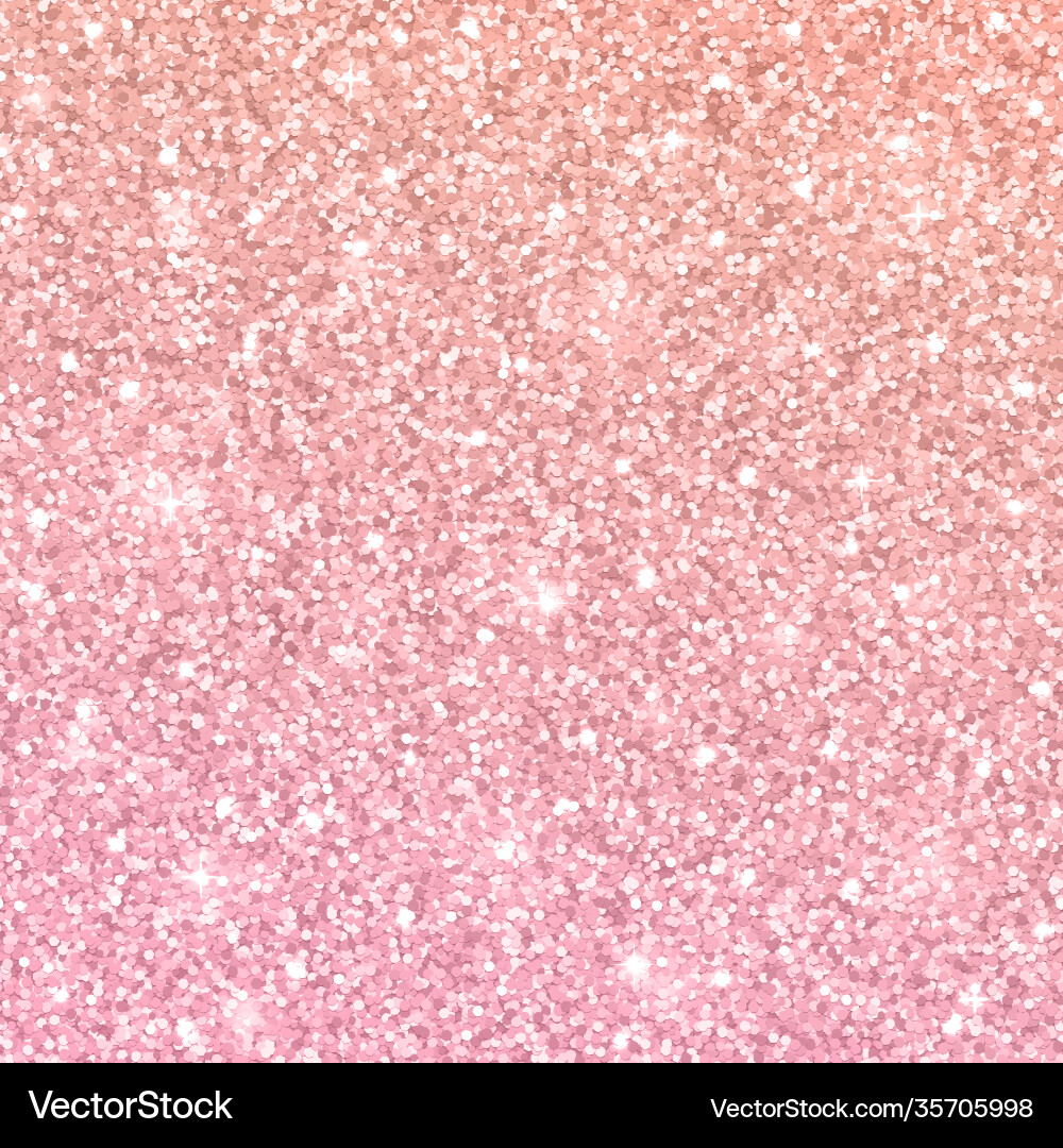Rose gold glitter pattern with color effect Vector Image