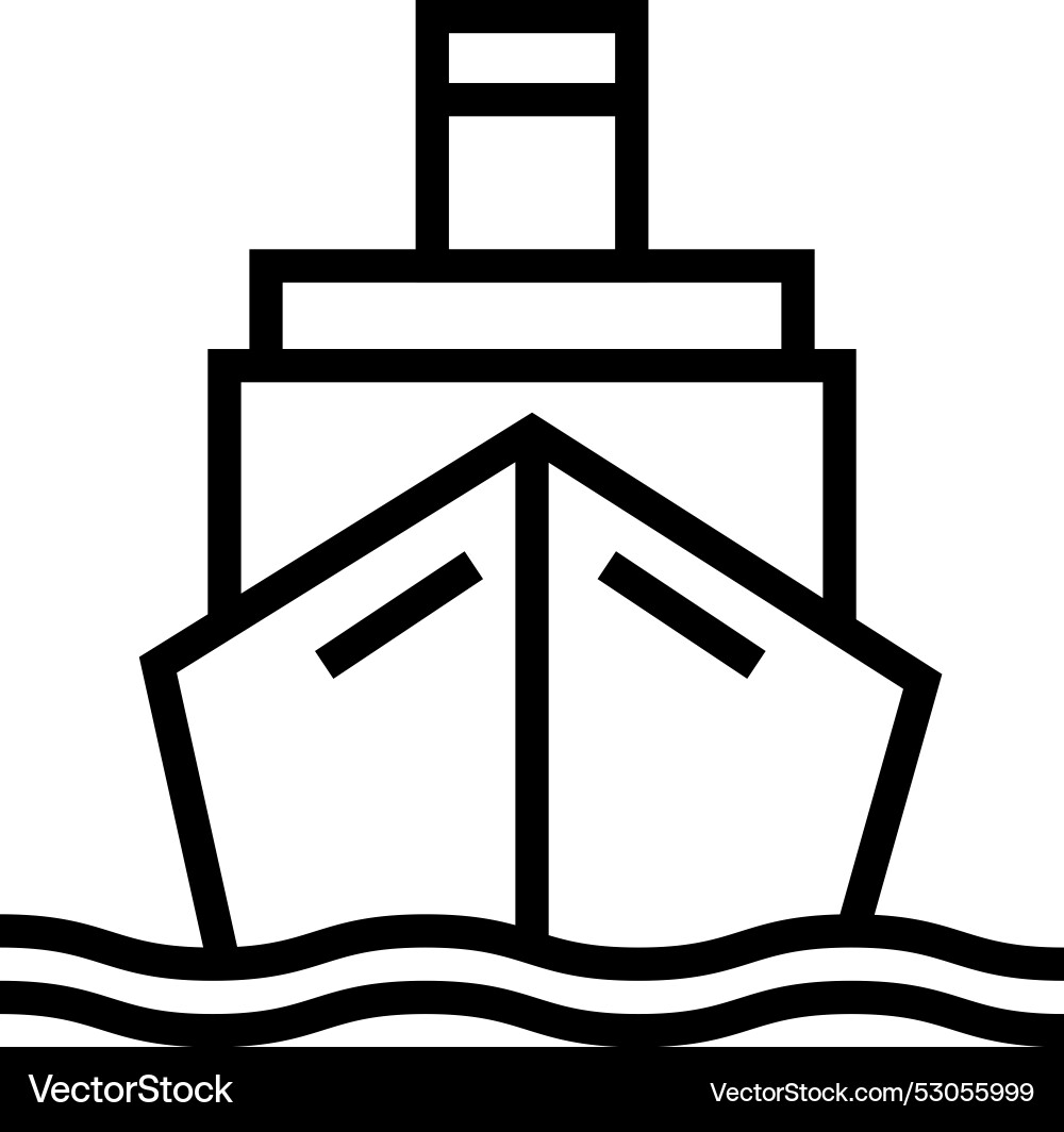 Ship icon design Royalty Free Vector Image - VectorStock