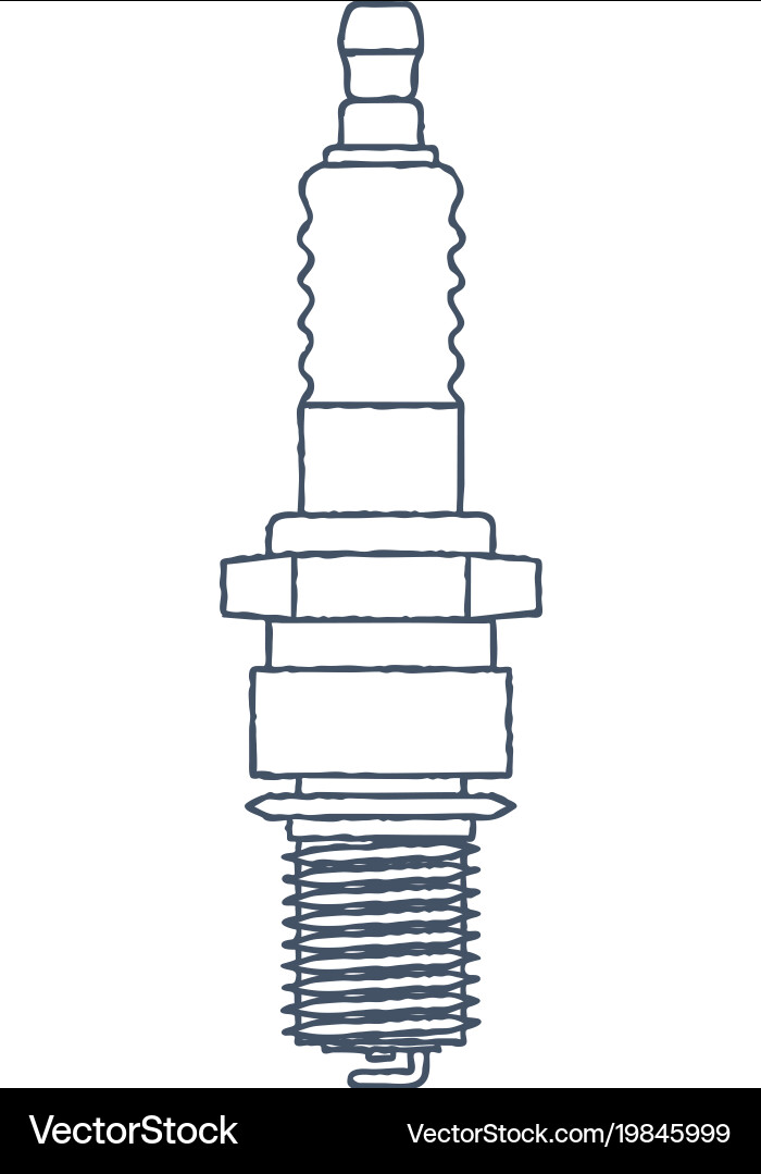 Spark plug logo design template Royalty Free Vector Image