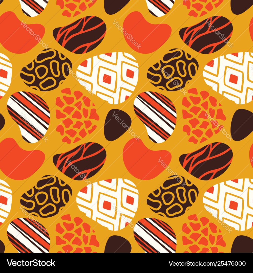 African art seamless tribal pattern Royalty Free Vector