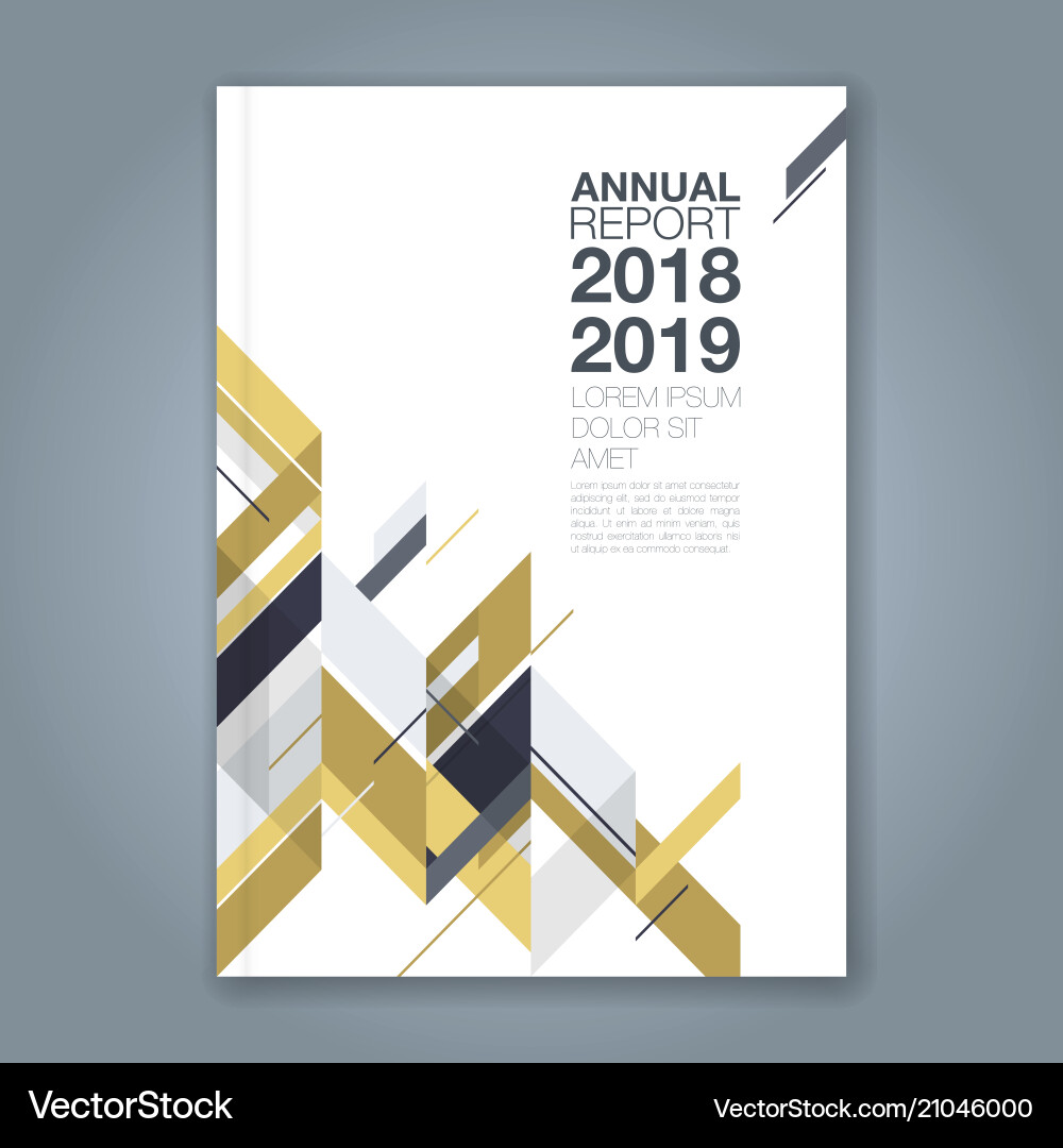 Cover annual report 1004 Royalty Free Vector Image