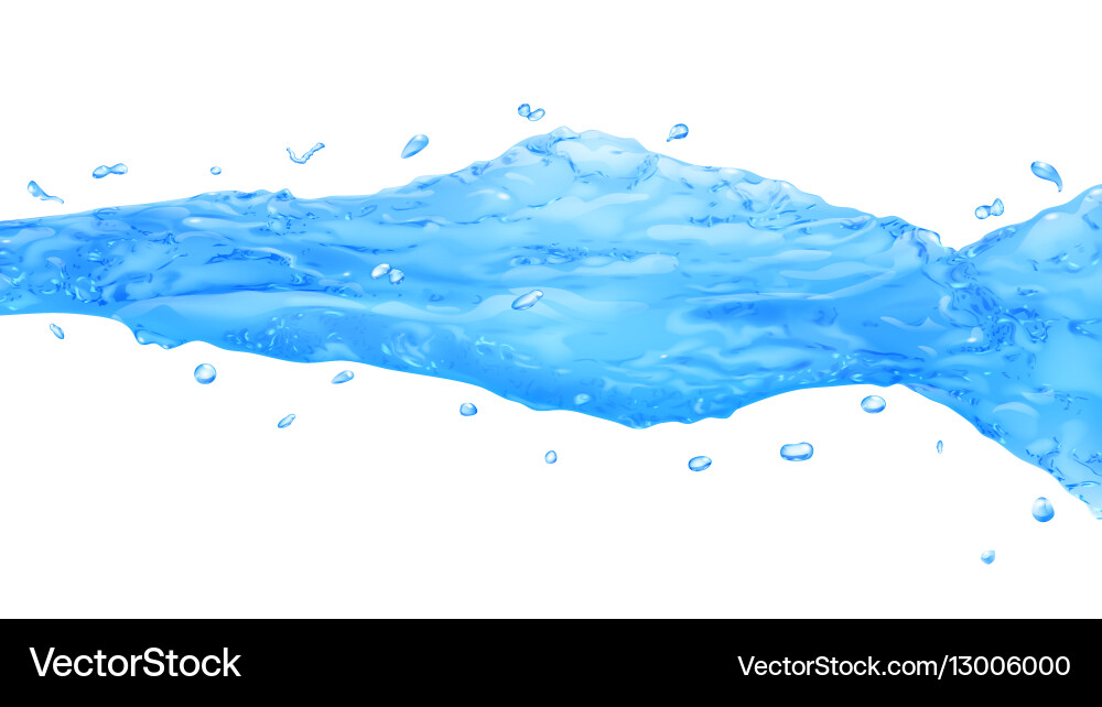 Opaque water jet Royalty Free Vector Image - VectorStock