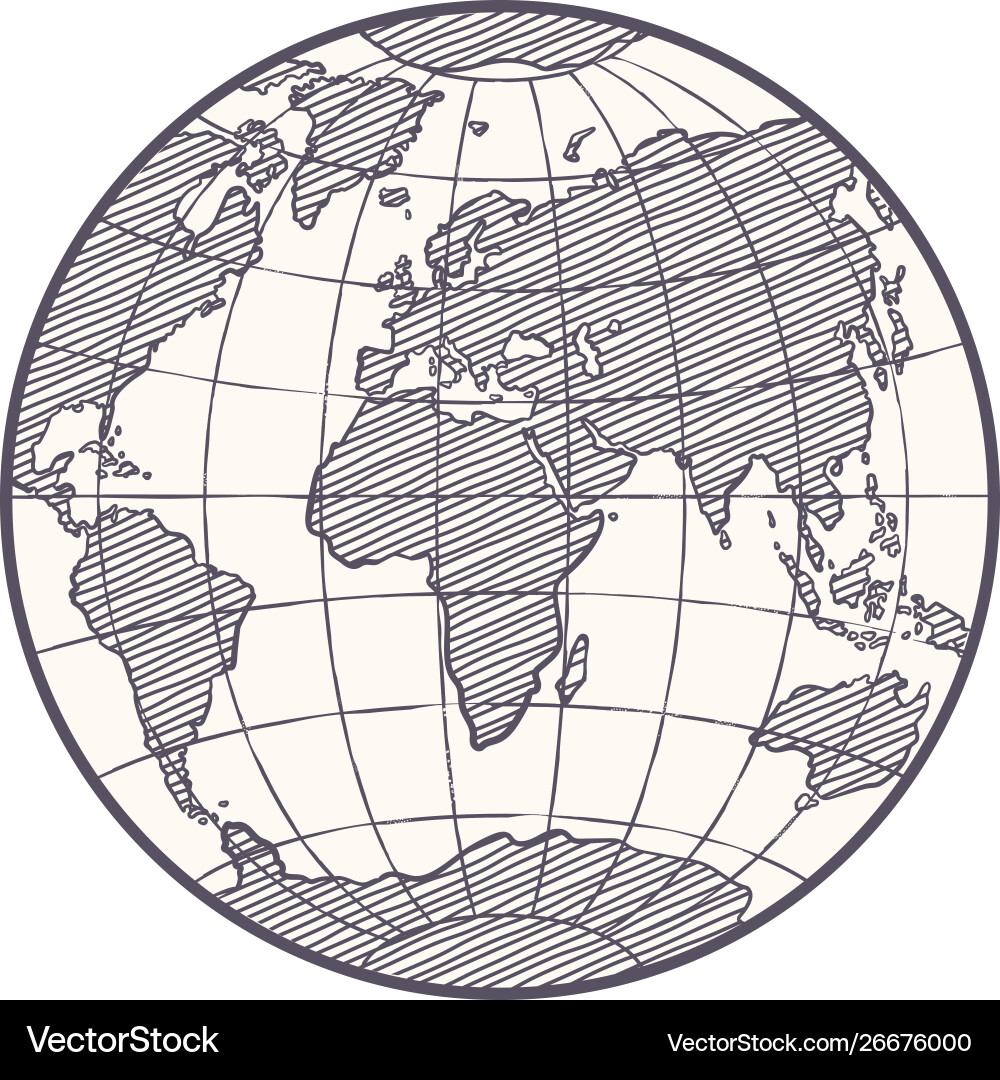 World Globe Outline