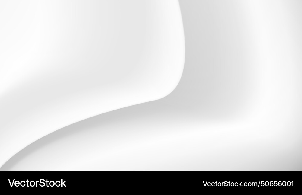 Abstract white silk cloth wave light background Vector Image