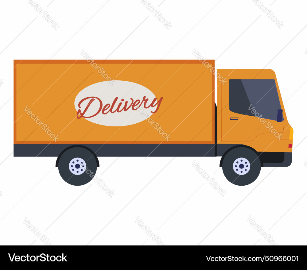 Delivery truck design Royalty Free Vector Image