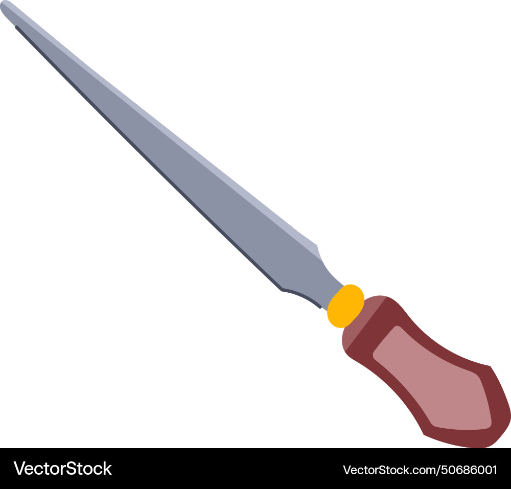 Gift letter opener cartoon Royalty Free Vector Image
