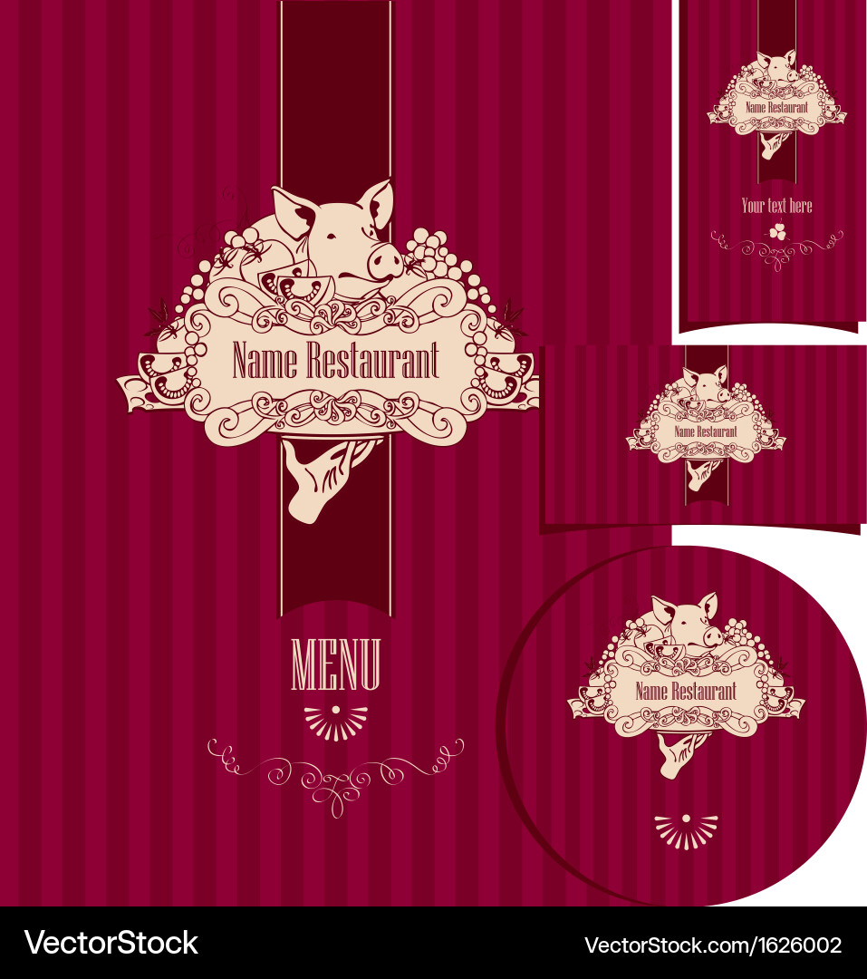 Meat menu Royalty Free Vector Image - VectorStock
