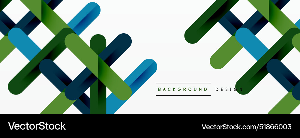 Colorful lines with shadows geometric background Vector Image