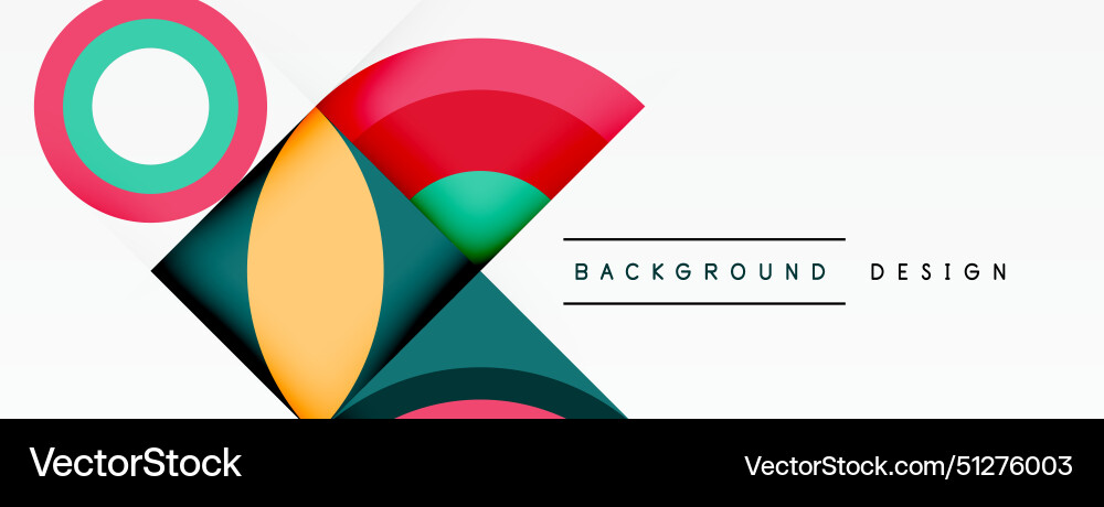 Symmetrical Patterns Of Circles And Squares Vector Image
