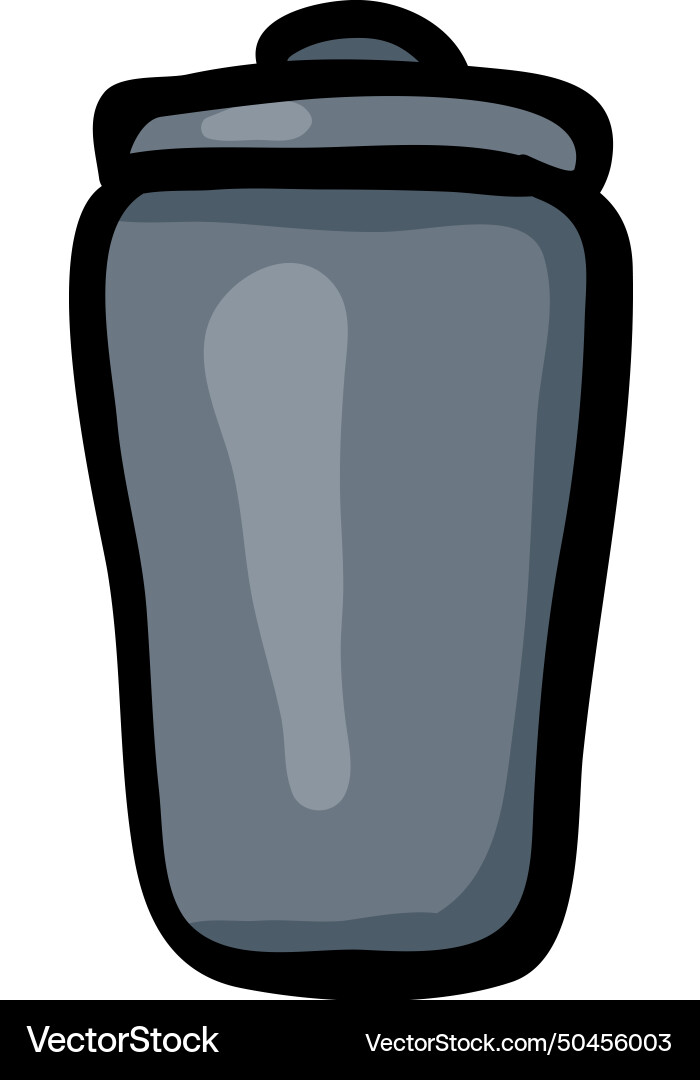 Trash bin doodle icon Royalty Free Vector Image