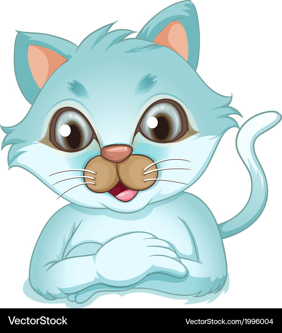 A cute kitten Royalty Free Vector Image - VectorStock