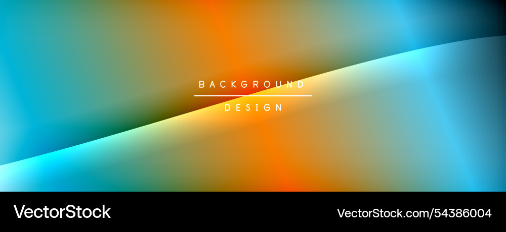Bright rainbow style color gradient with curve Vector Image