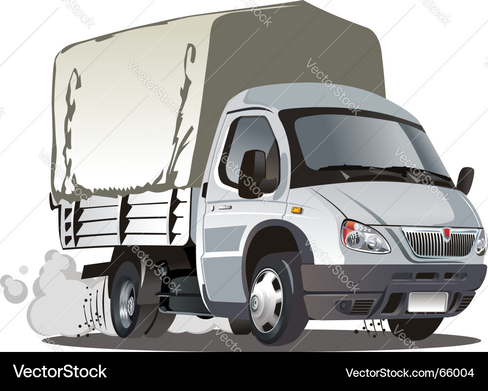 Cartoon truck Royalty Free Vector Image - VectorStock