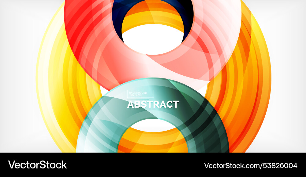 Circles round elements ring shapes premium Vector Image