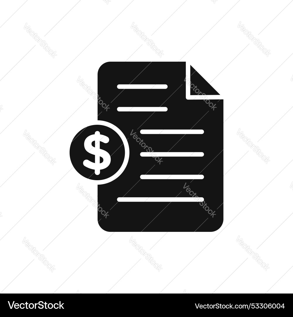 File invoice icon set bill account receipt symbol Vector Image