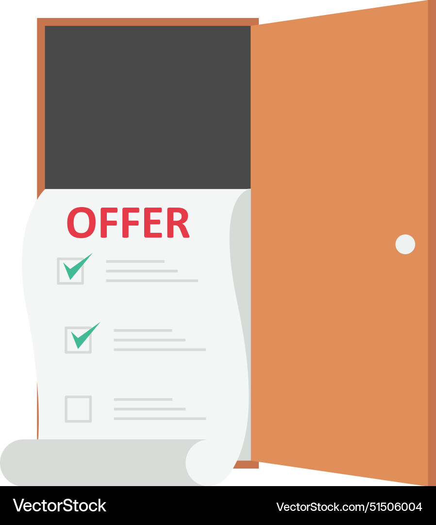 Get offer hr opportunity hope concept Royalty Free Vector