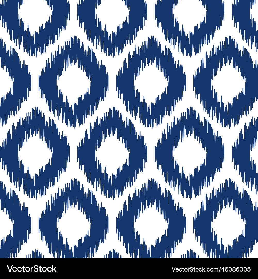 Abstract ikat style pattern background Royalty Free Vector