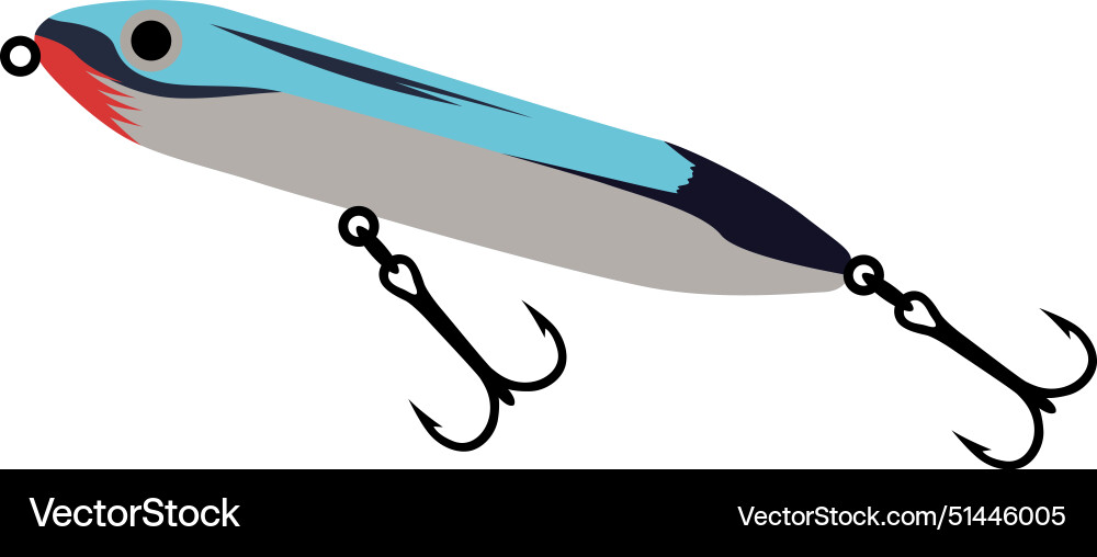 Lure bait fishing logo image Royalty Free Vector Image