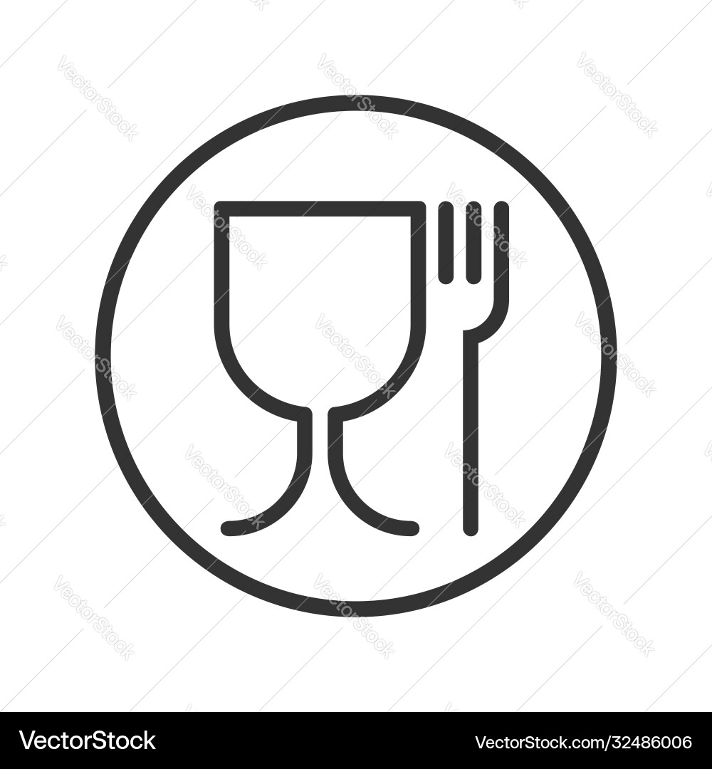 Food Safety Symbol Royalty Free Vector Image - VectorStock
