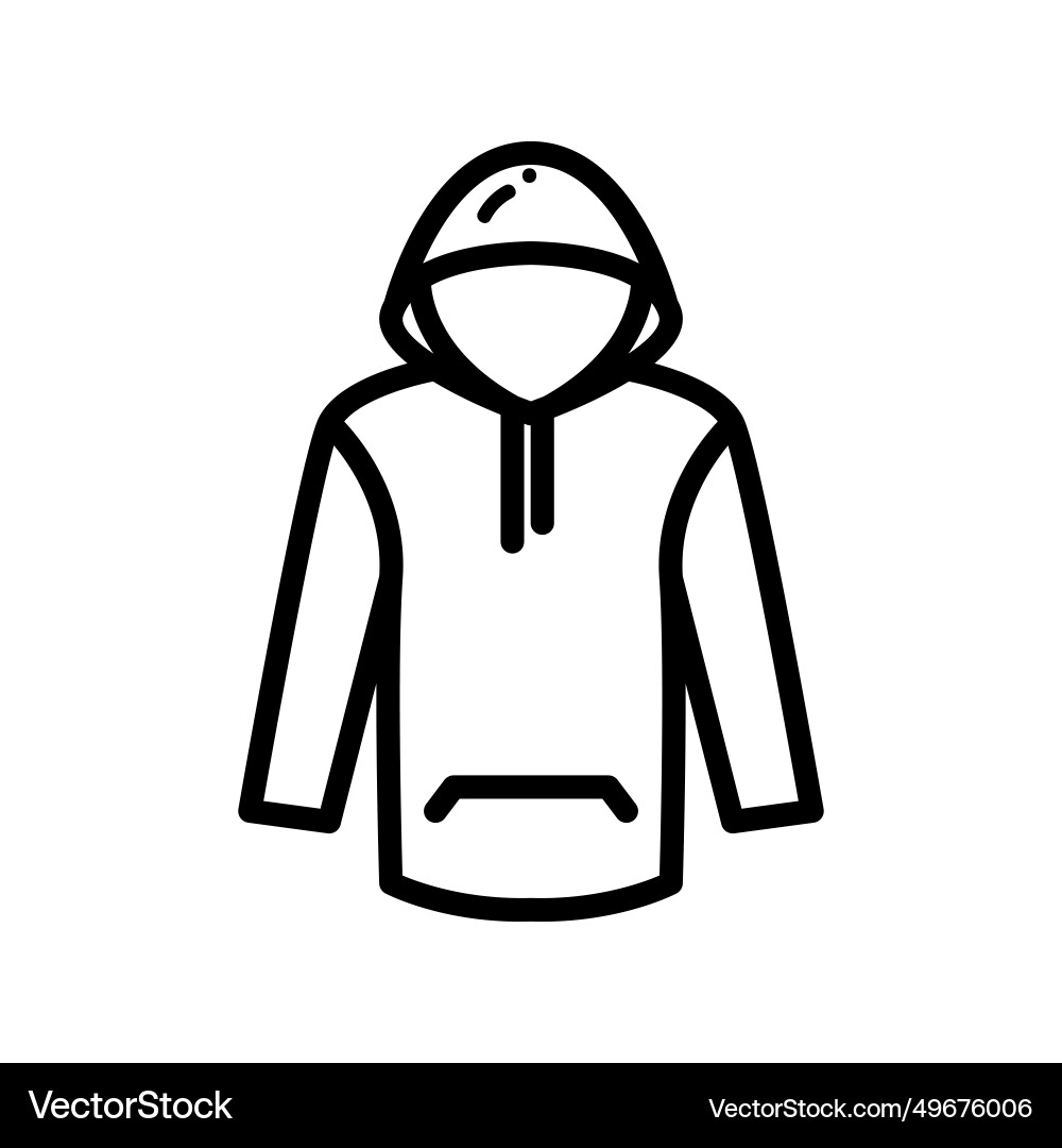 Man jacket line icon logo Royalty Free Vector Image