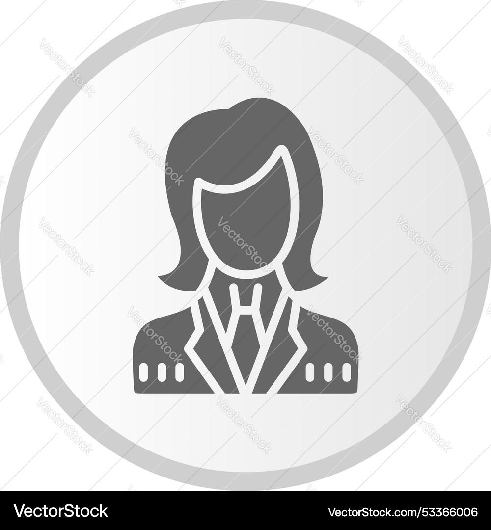 Woman glyph circle grey icon Royalty Free Vector Image