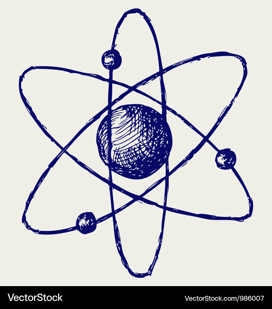 Abstract atom Royalty Free Vector Image - VectorStock