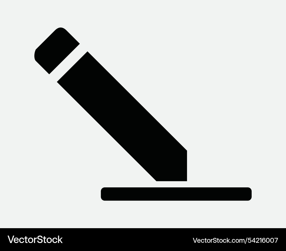 Edit pen draw editor pencil drawing write note Vector Image