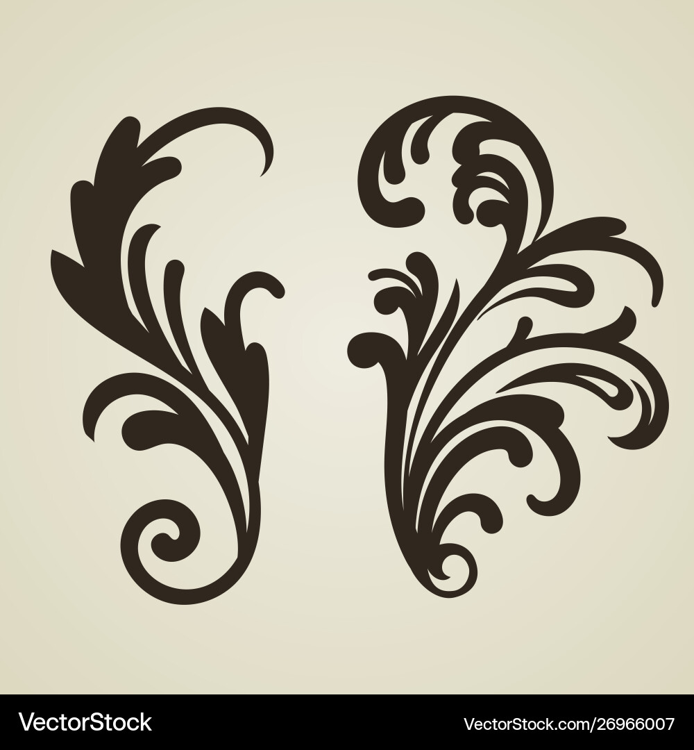 Ornamental elements Royalty Free Vector Image - VectorStock