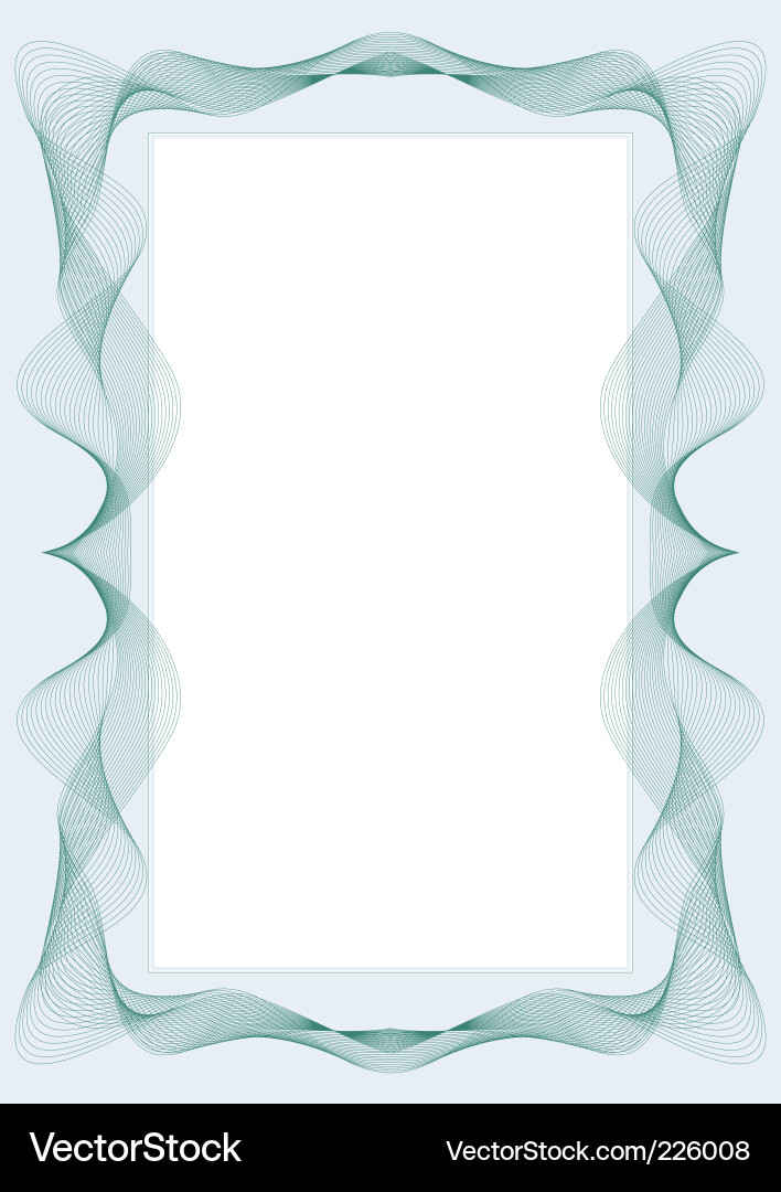 Intricate Ribbed Frame Royalty Free Vector Image