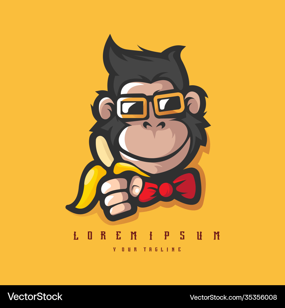 Monkey Vector Logo 41+ Thousand Monkey Logos Royalty Free Images,