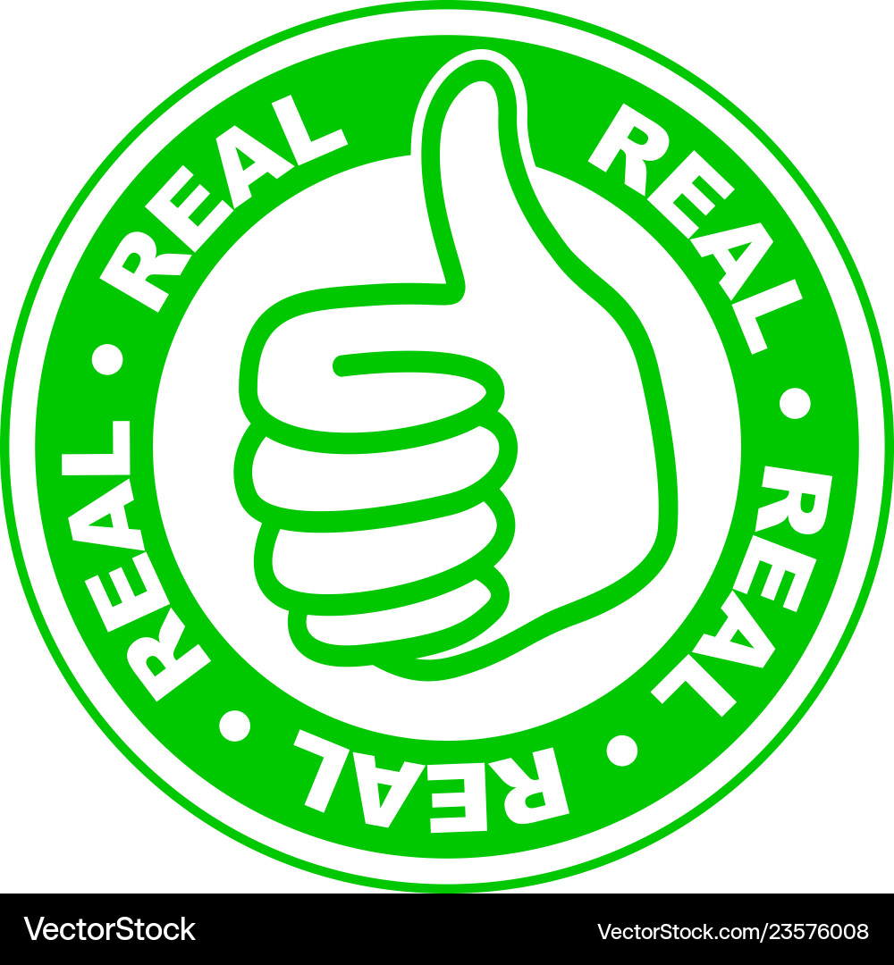Thumbs Up Stamp - Approval Icon Royalty Free Vector Image
